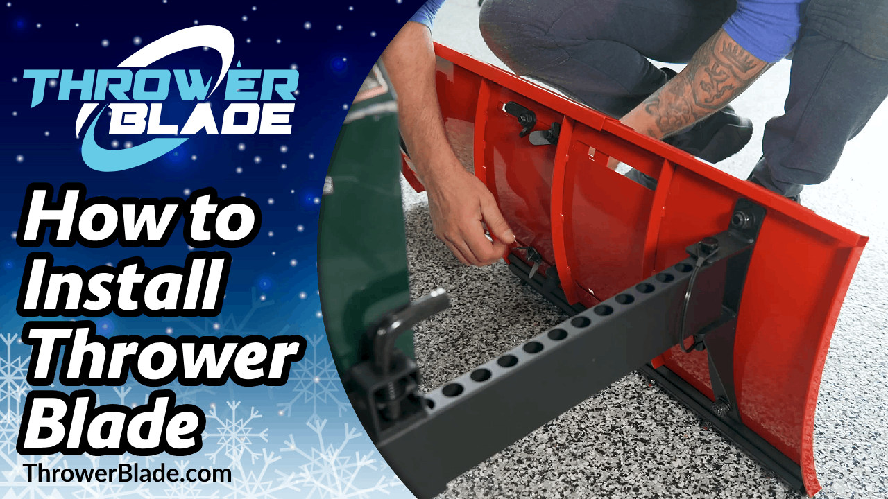 How to Install the Throwerblade onto your snowblower.
