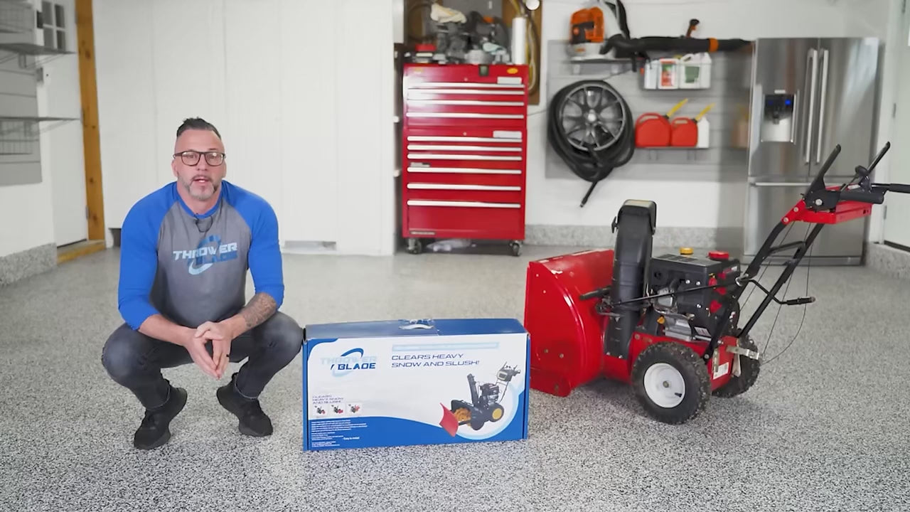 How to Install the Throwerblade onto your snowblower.